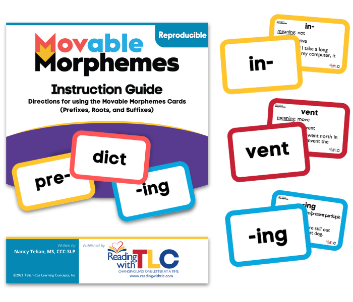 Movable Morphemes Digital, Reproducible Prefixes, Suffixes, and Roots ...