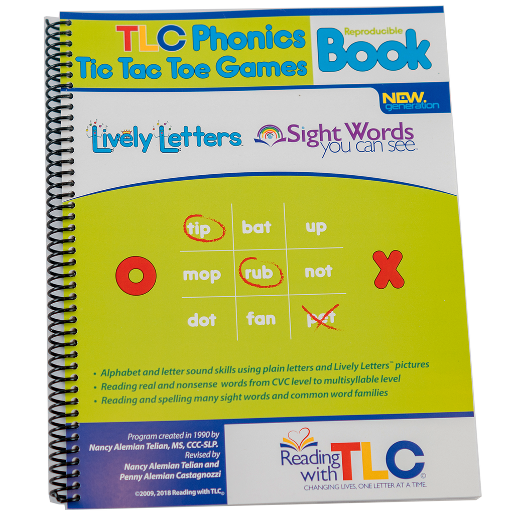 Reading with TLC Phonics Tic Tac Toe Workbook